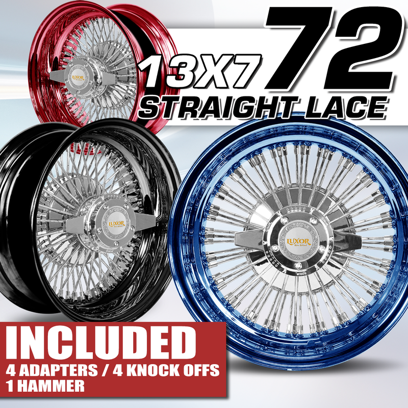 Powder-Coated Spoke Wheels | Luxor Wire Wheels