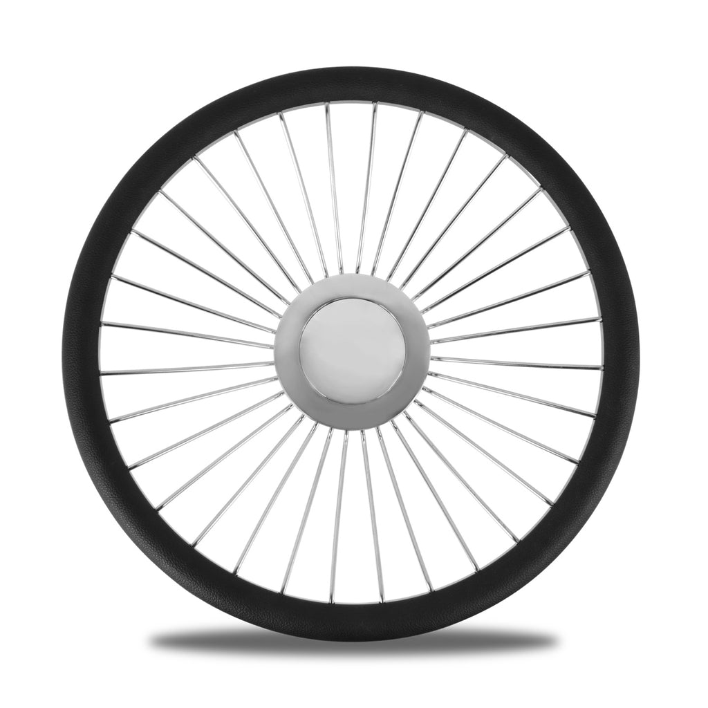 32 Spokes Steering Wheel Chrome Luxor Wire Wheels | LUXOR WIRE WHEELS