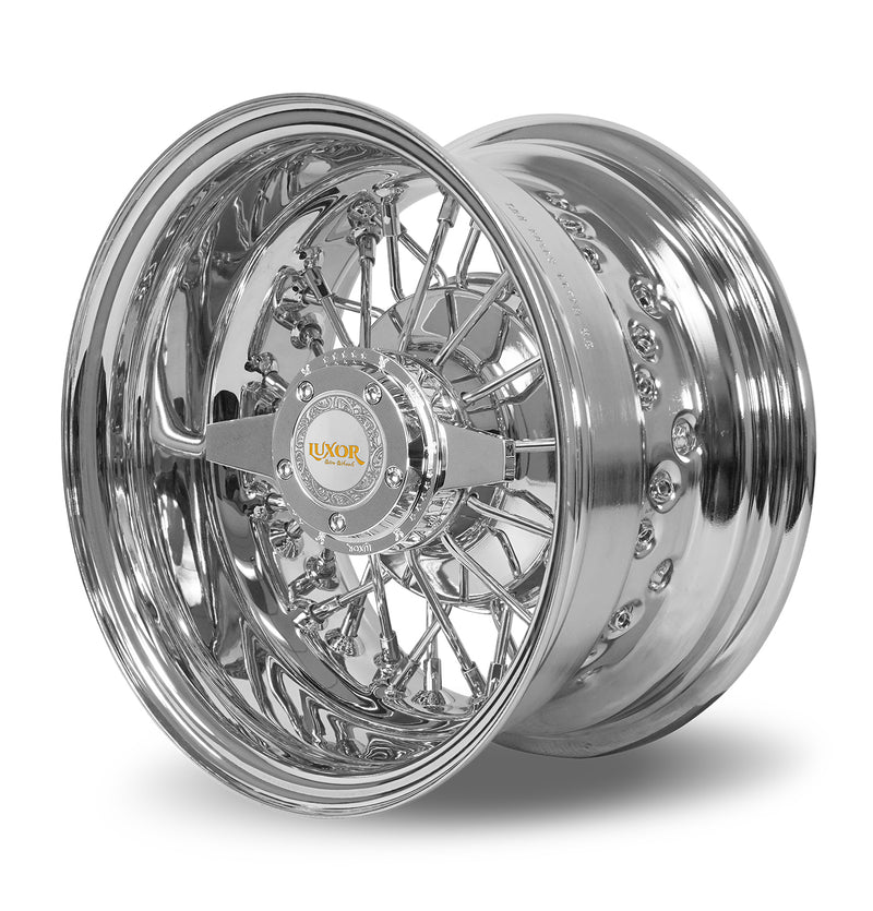 36-Spoke Cross Lace Wheels | Luxor Wire Wheels