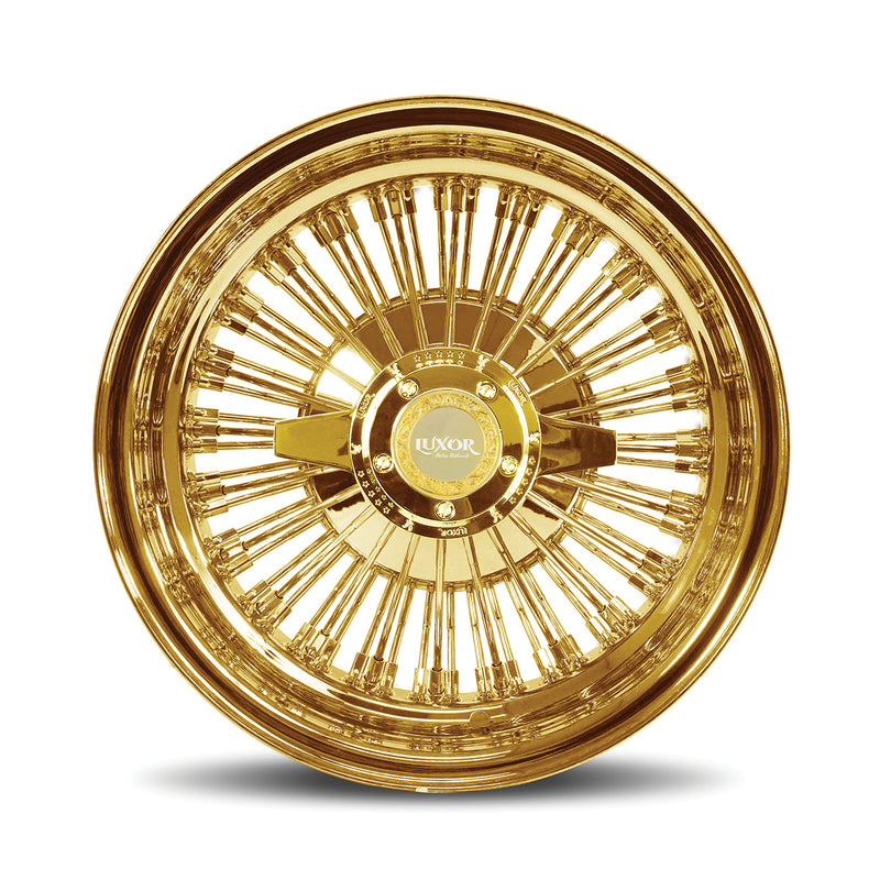 Gold Wire Wheels | Gold Rims | Luxor Wire Wheels