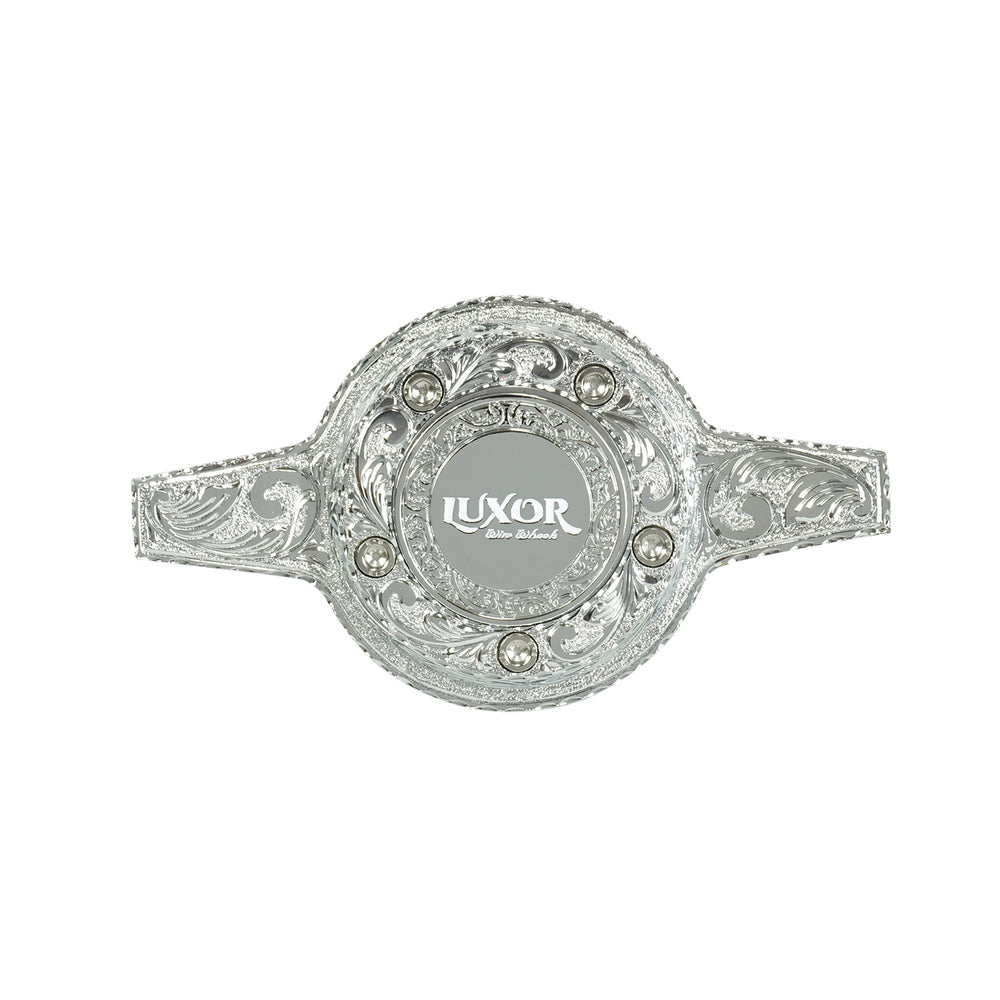 ENGRAVED 2 BAR KNOCK OFF CHROME LUXOR WIRE WHEELS | LUXOR WIRE WHEELS