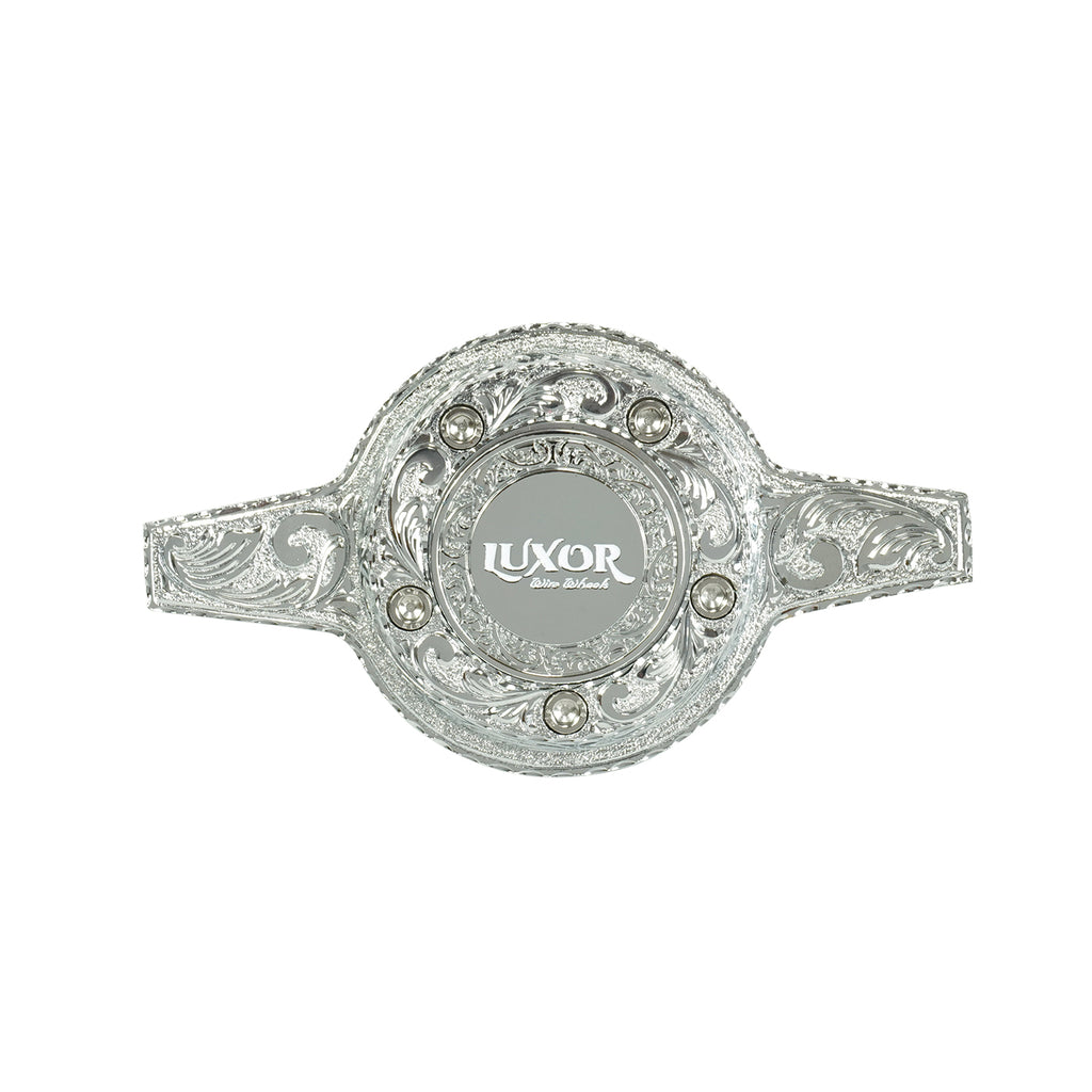 ENGRAVED 2 BAR KNOCK OFF CHROME LUXOR WIRE WHEELS | LUXOR WIRE WHEELS