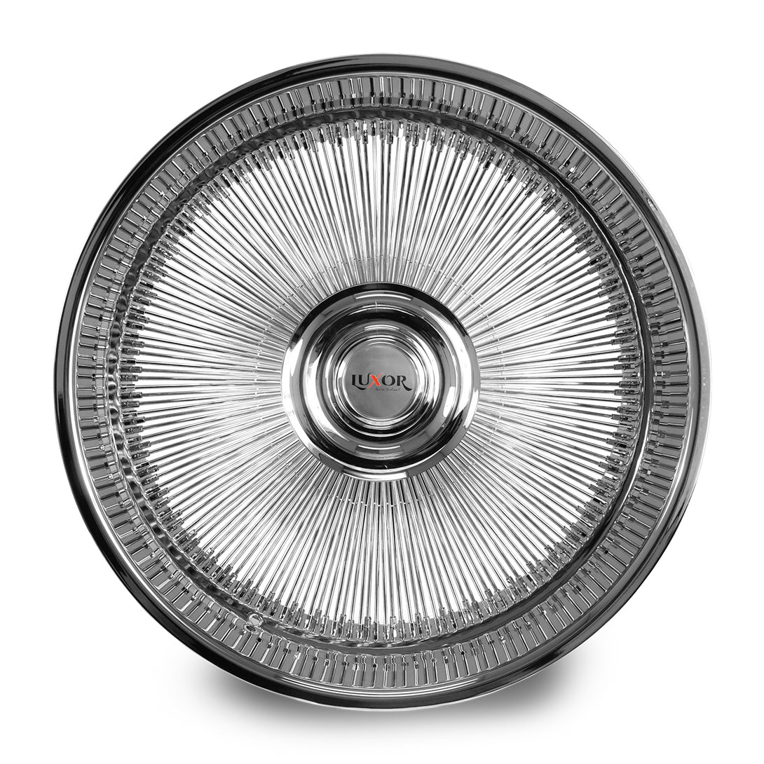 26" 180 Straight Lace Forged Alloy Wheel All Chrome with Floating Luxo
