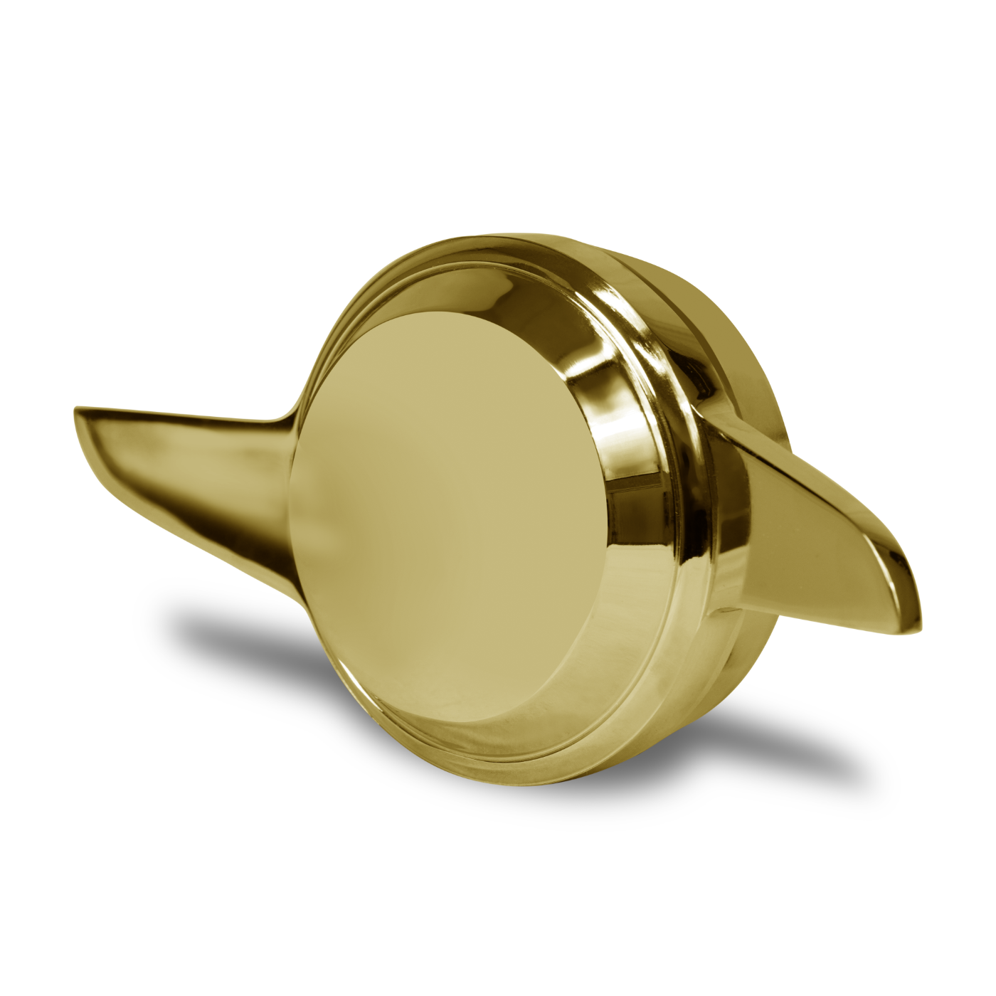 2 Bar Swept Dome Shark Fin Knock Off Titanium Gold