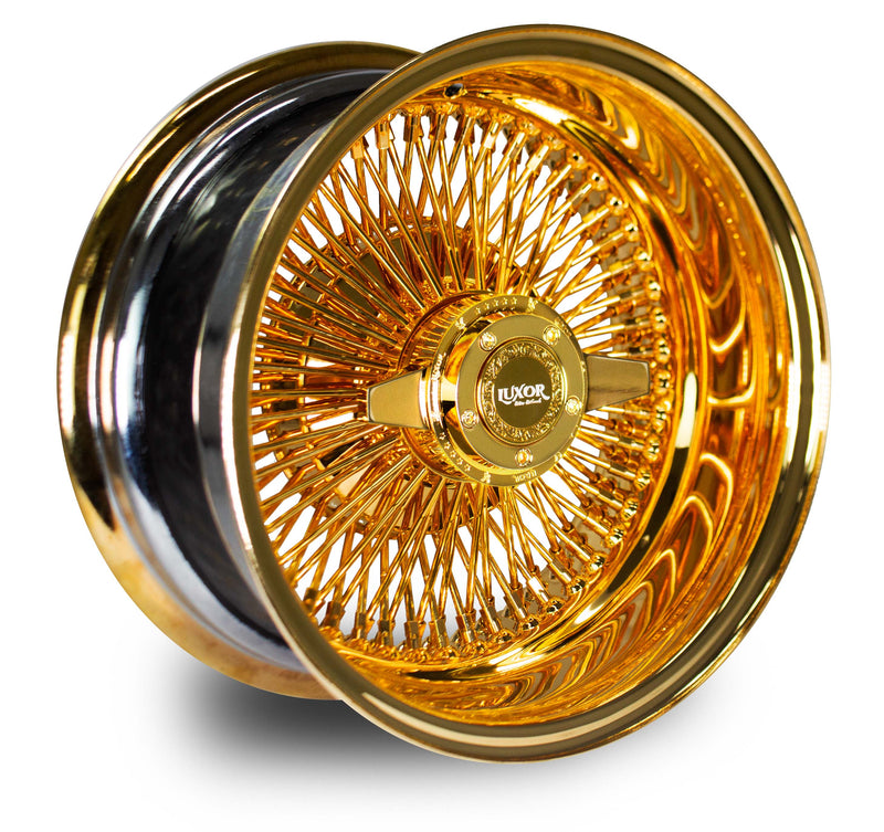 Gold Wire Wheels | Gold Rims | Luxor Wire Wheels